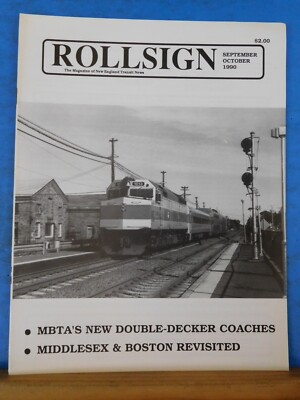 Rollsign Magazine of New England Transit News 1990 September October ...