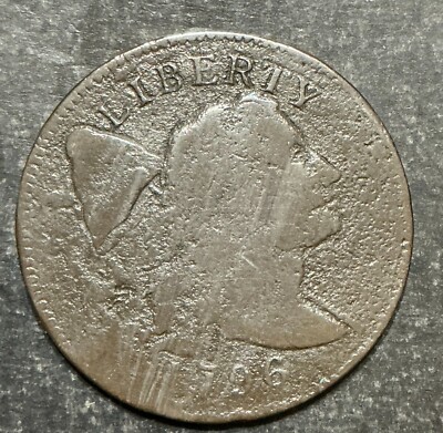 1796 Liberty Cap Large Cent rare old colonial coin great collectible ...