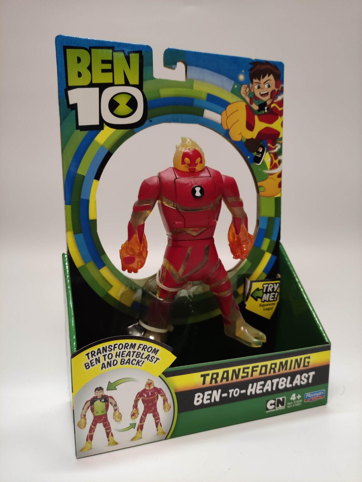 Ben 10 Cartoon Network Transforming Ben To Heatblast Figure | eBay