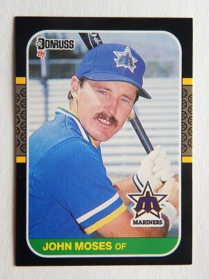 John Moses #393 Donruss 1987 Baseball Card (Seattle Mariners) | eBay
