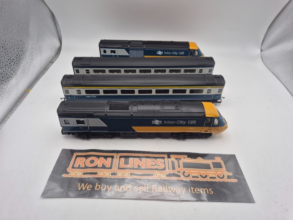 Hornby OO Gauge - BR Blue/Grey Class 43 HST 4 Car Set - Unboxed | eBay UK