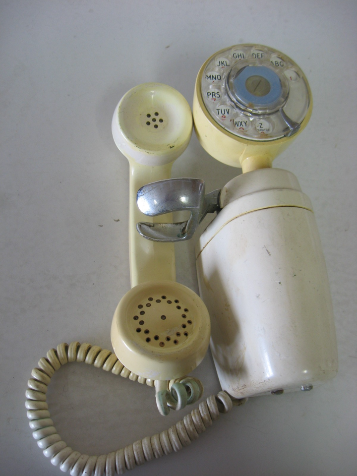 Antique GTE Automatic Electric Space Saver Rotary Wall Phone | eBay