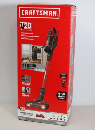 Craftsman V20 Cordless Stick Vacuum Kit Removable Battery Included ...