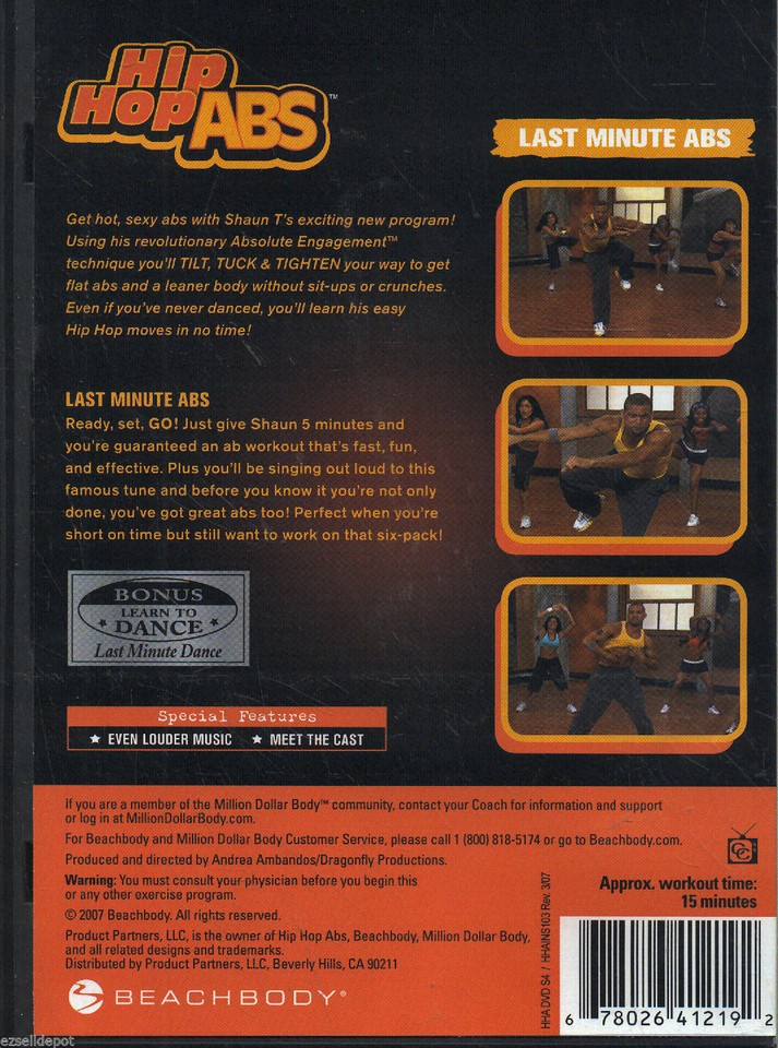 Hip Hop Abs - Last Minute Abs (DVD, 2007) - Brand New | eBay