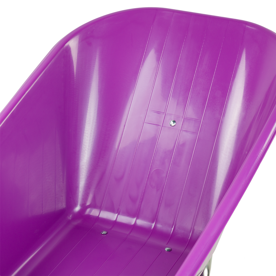 KCT 110L PURPLE WHEELBARROW - GARDEN BUILDERS HEAVY DUTY WITH ...