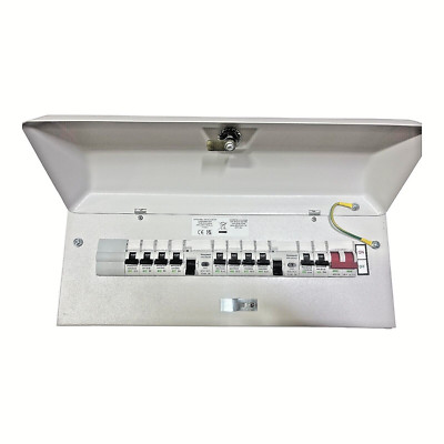 MK Honeywell 16 Way Populated White Metal Consumer Fuse Board 10MCBS ...