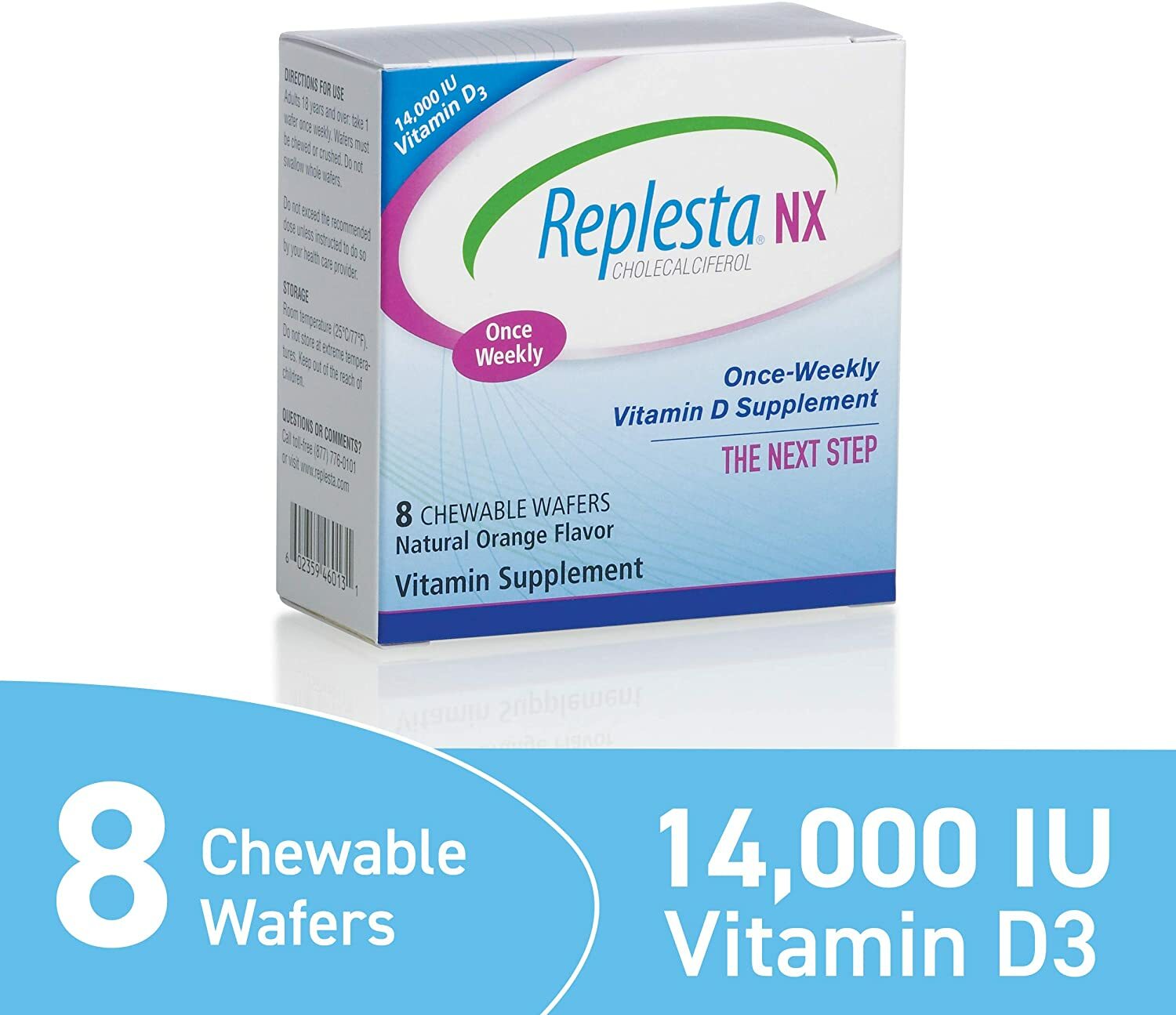 Replesta NX 14,000 IU D3 Cholecalciferol Vitamin D Deficiency Chewable ...