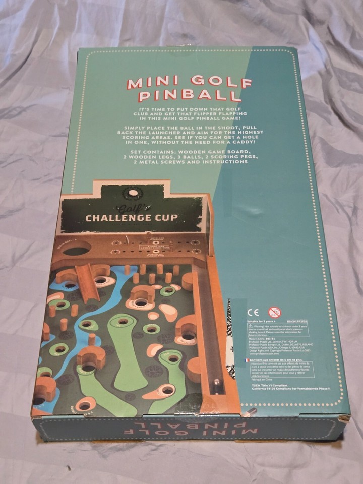 Mini Golf Pinball Challenge Cup Wooden By The Games Cupboard | eBay