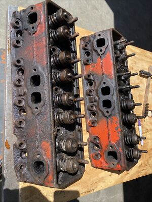 Pair of 1963 - 1967 OEM Chevy 283 327 V8 Cylinder Heads 3795896 (tt1 | eBay