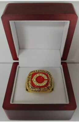 Eric Davis - 1990 Cincinnati Reds World Series Ring With Wooden Display ...