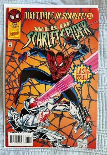 Marvel Comics Web of Scarlet Spider #4 1996 (VF+ 8.5) Paris Karounos ...