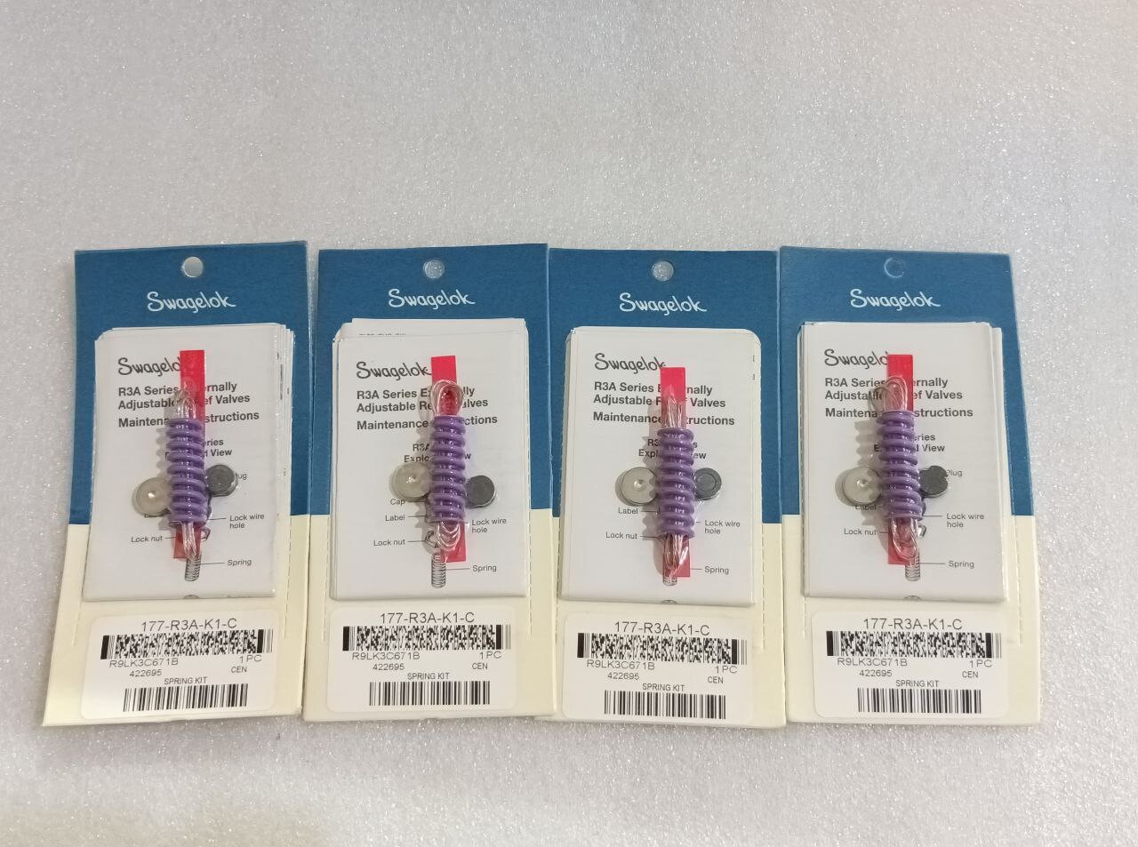 LOT OF 4 PCS SWAGELOK 177-R3A-K1-C SPRING KIT NEW | eBay