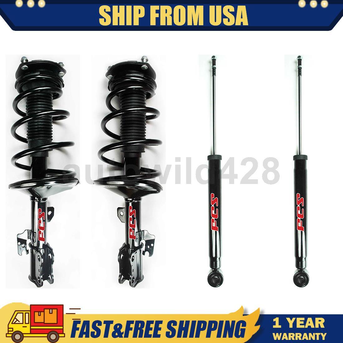 FCS Strut Shock Absorber Set of 4PCS Fits Toyota Sienna 3.3L 2006 2005 ...