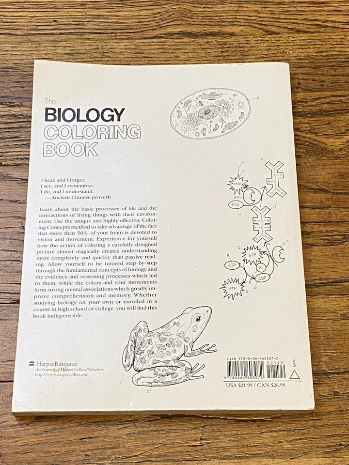 The Biology Coloring Book: Griffin, Robert 6D | eBay