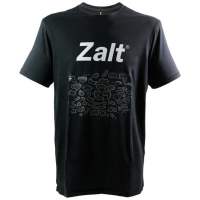Zalt Logo T-Shirt Schwarz 100% Baumwolle Bekleidung Shirt Kleidung in M ...