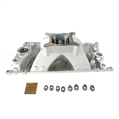 Aluminum SBC CHEVY High Rise Vortec Single Plane Intake Manifold 350 | eBay