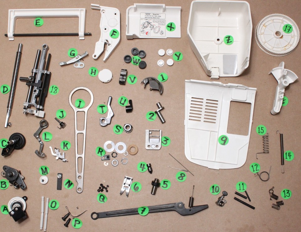 KENMORE Sewing Machine Model: 385.15343600 REPLACEMENT PARTS - Multiple ...