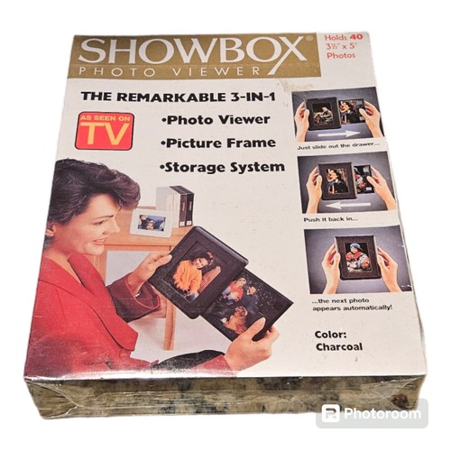 Showbox Photo Viewer Frame Storage Holds Up to 40 Photos 3.5 x 5 NEW ...