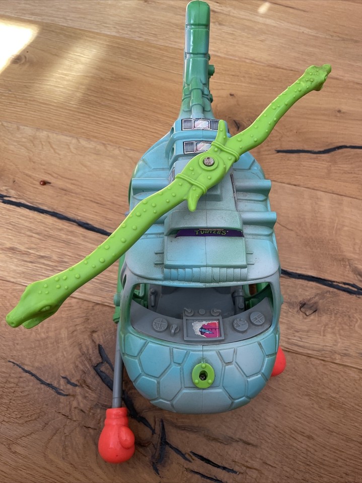 Ninja Turtles Copter Helicopter TMNT Vehicle Vintage Playmates 1990 ...