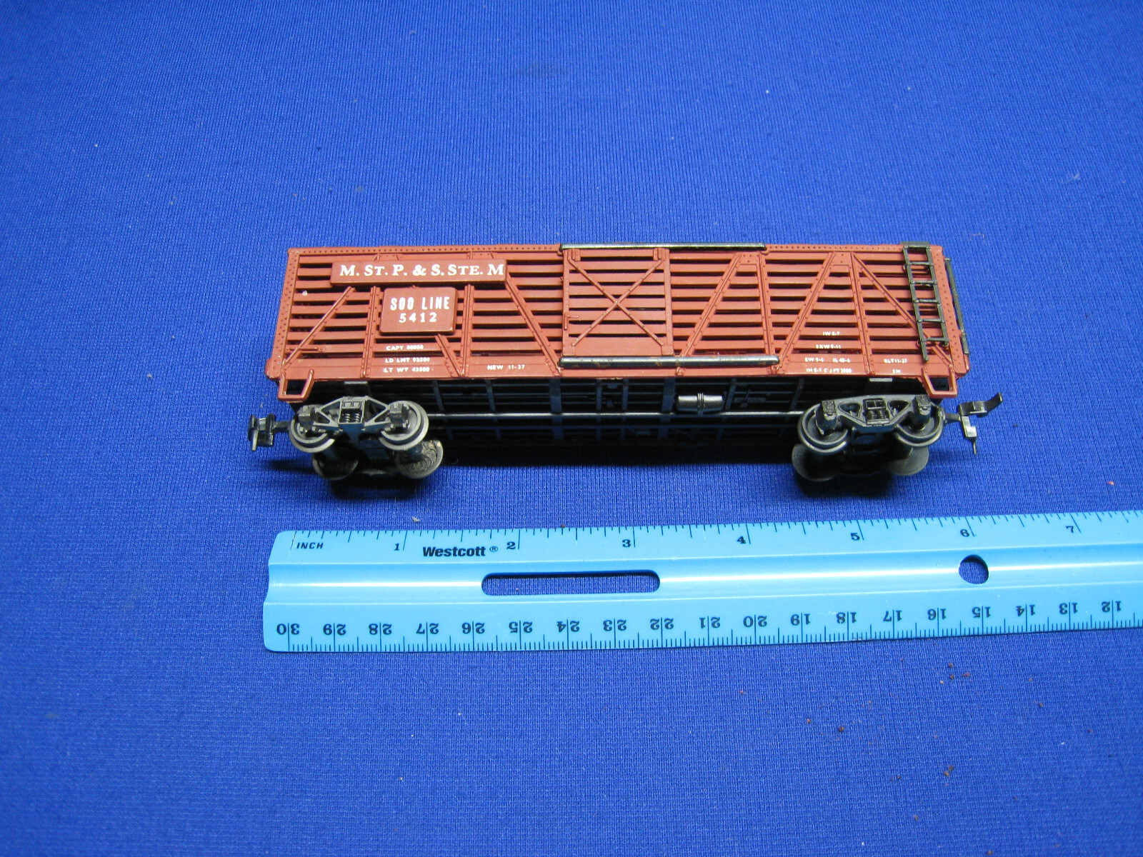 HO Scale AHM Soo Line Stock Car - Freight Train | eBay