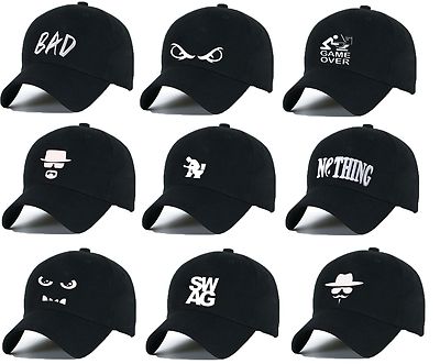 Men Women Baseball Cap Eyes,Game Over,Caps Hat Adjustable Casual Snap ...