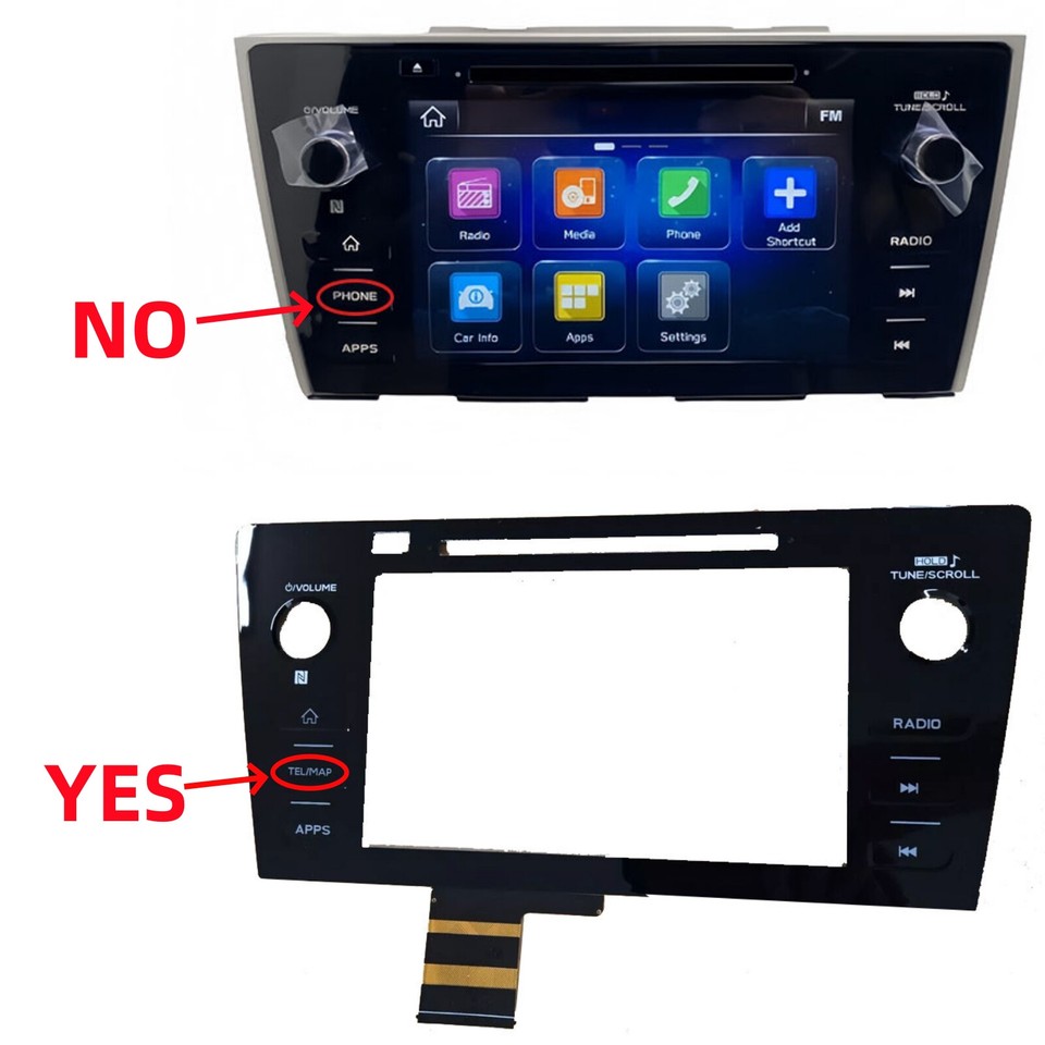 For 2018 2019 Subaru Legacy Outback Radio Replacement Touch Screen ...