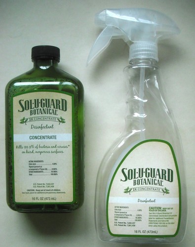 Sol-U-Guard Botanical 2x Disinfectant 16 fl. oz NEW Mixing Spray Bottle ...