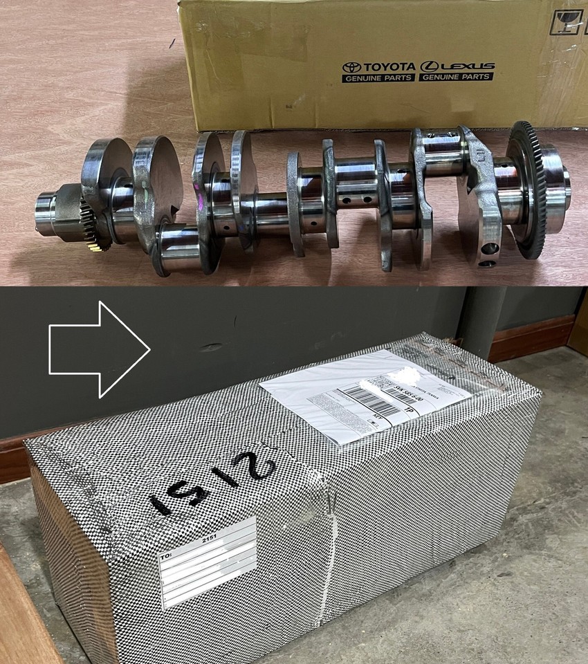 13401-51010 GENUINE TOYOTA CRANKSHAFT Land Cruiser VDJ200 & LX450 ...