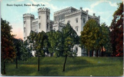 1910s LA Postcard State Capitol Baton Rouge Louisiana Castle Bldg ...