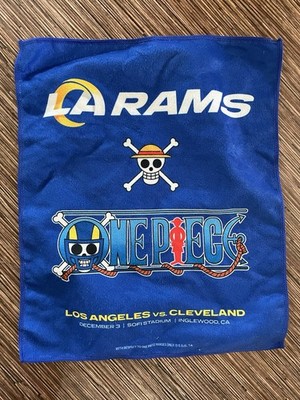 2023 One Piece x Los Angeles Rams Collaboration Anime Rally Towel New ...