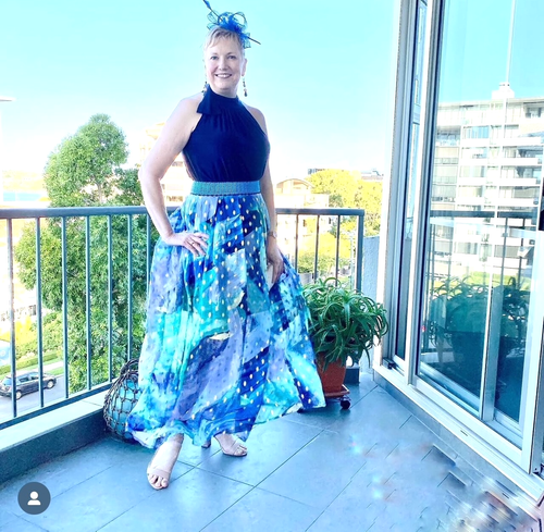 Sacha Drake Skirt - Blue Green Teal Ballet Rambert Floaty Wedding Races ...