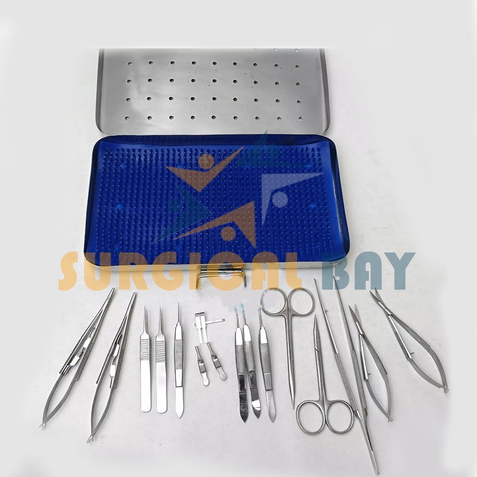 Micro Hand Surgery Instruments Kit Microvascular Clamp Surgical Suture ...
