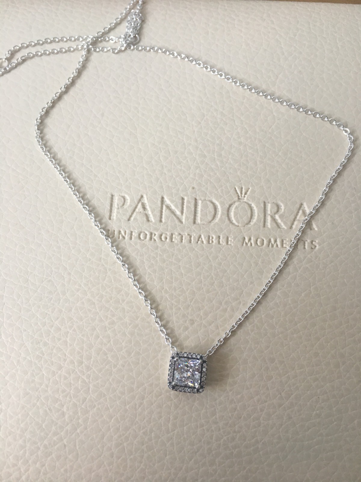 Authentic Genuine Pandora Silver Timeless Elegance Necklace 45cm ...
