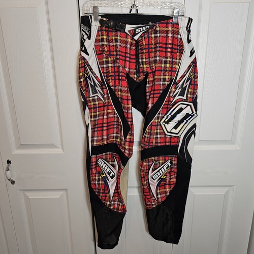 Shift Racing Pants Youth 32 Red Motocross Biker Motorcycle Riding ...
