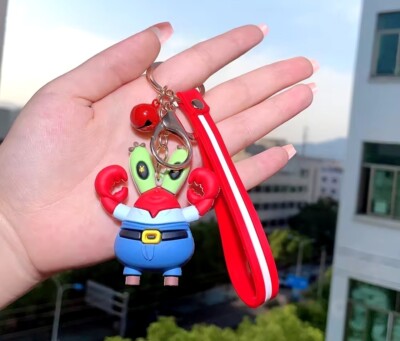 Mr Krabs SpongeBob Cartoon Soft Keychain 3D Silicone Hard To Find | eBay