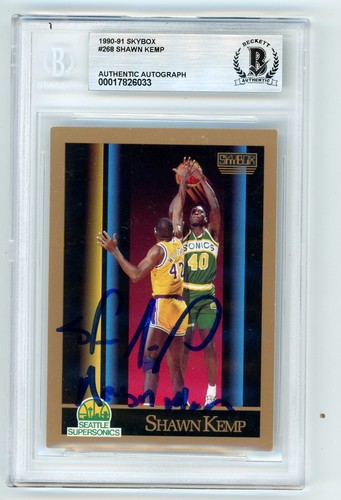 SHAWN KEMP SIGNED 1990-91 SKYBOX BASKETBALL ROOKIE W/ REIGN MAN | eBay