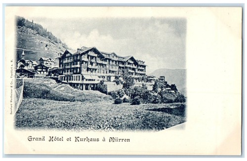 c1905 Grand Hotel and Spa House Murren Switzerland Unposted Antique ...
