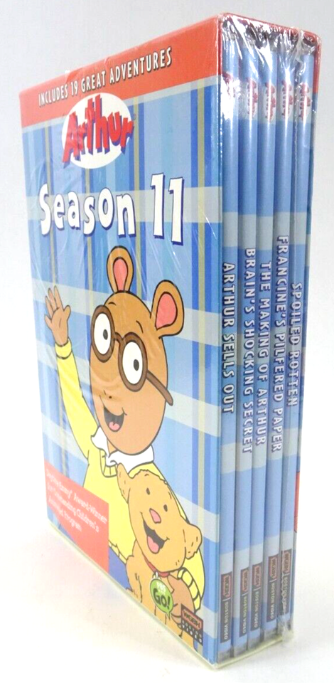 Arthur Season 11 (DVD, 2008, 5-Disc Set) 19 Great Adventures FACTORY ...