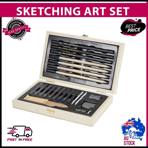 Beginners Sketching Drawing Art Set Sketch Pencil charcoal Eraser ...