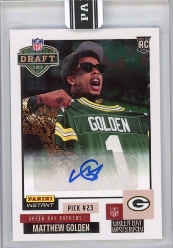 2025 Panini Instant NFL Matthew Golden #DN12 Draft Night Auto /99 ...