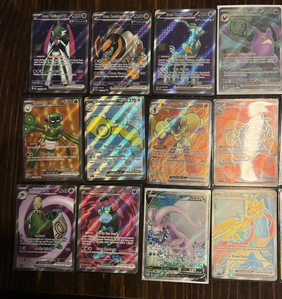 Lot of 24 Full Art Shiny Pokémon V ex Dragapult Blissey Crobat ...