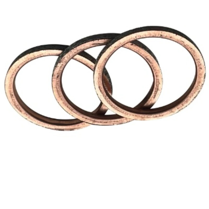 3Pcs Exhaust Interface Gasket Yamaha XVS1300 07-18 XV1100 VIRAGO 89-98 ...