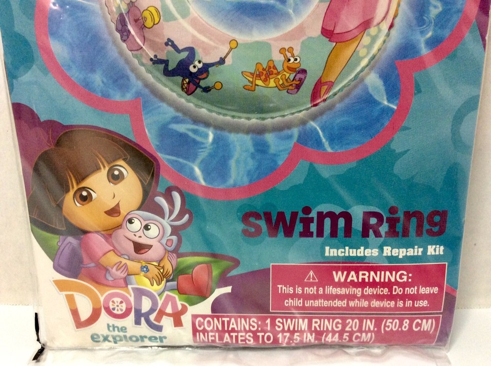DORA the Explorer Inflatable SWIM RING Pool Float - NICKELODEON Ages 3 ...