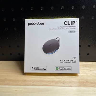 Pebblebee Clip Rechargeable Item Tracker w/ Apple Find My & Bluetooth ...