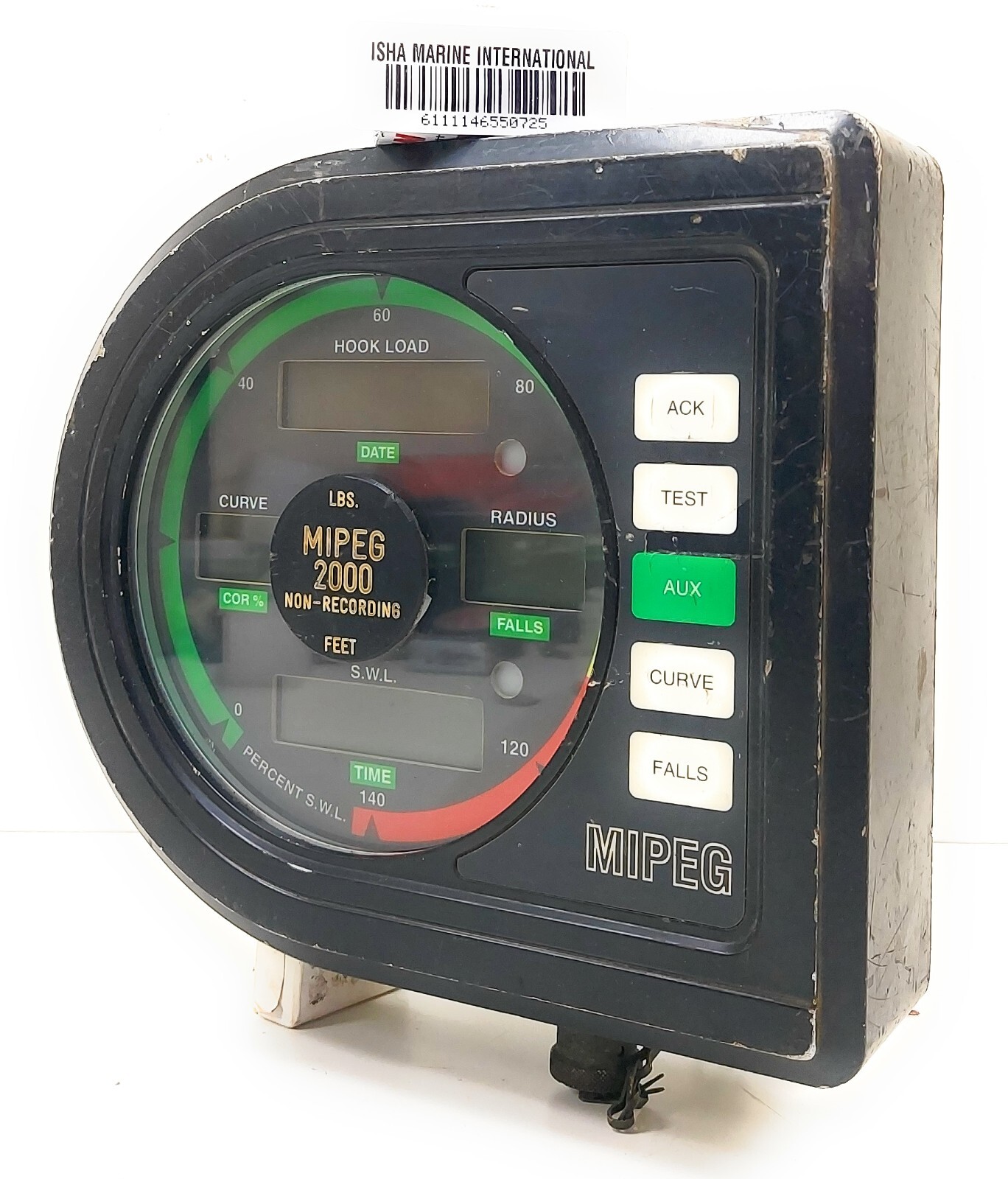 Aadi-Mipeg 2000 Safe Load Indicator 0718 DI-130 P02 000 Data instrument ...