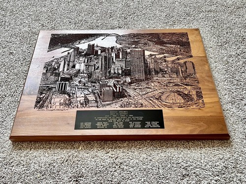 Nevin Robinson Golden Triangle Pittsburgh Wood Engraved United Parcel ...