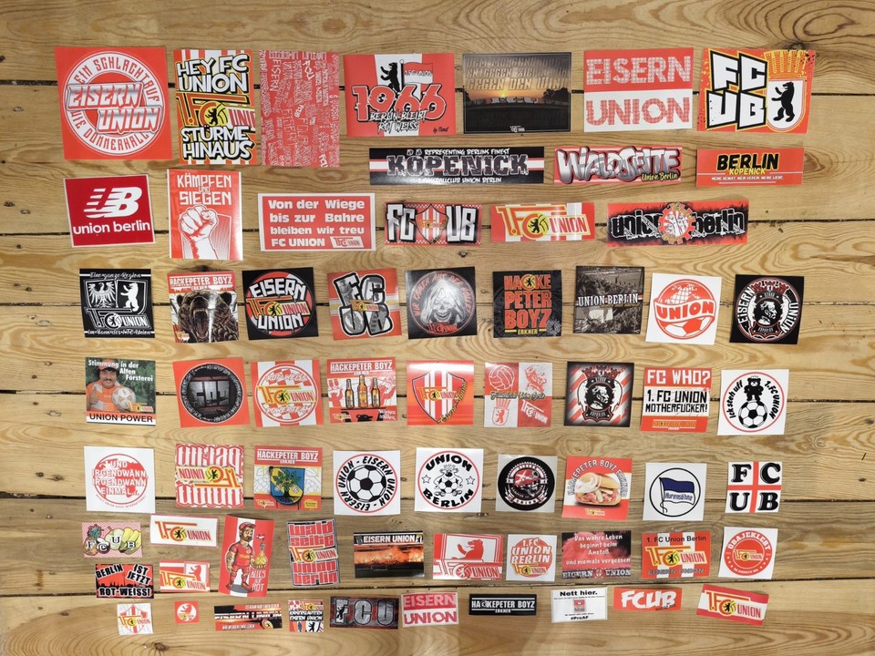 Union Berlin Sticker Aufkleber 65 Stück | eBay