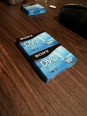 Sony DVC Mini DV 60 Min LP 90 Sealed Blank Tapes (sealed)(brand new)(2 ...