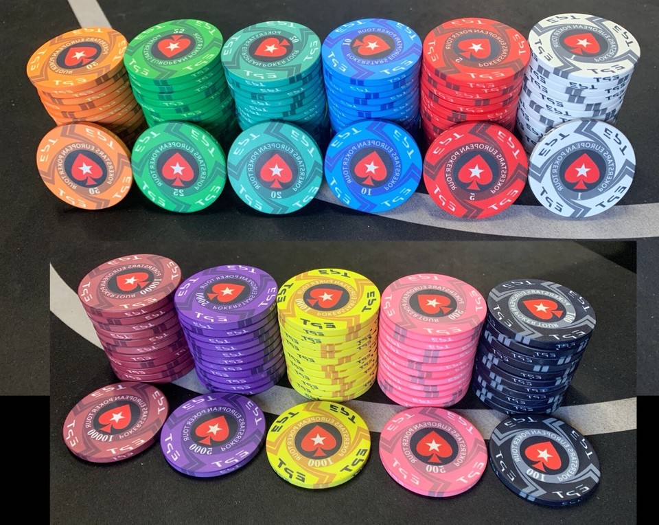 1000 POKERSTARS EPT Ceramic Poker Chips (build Your Set) Read ...