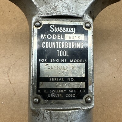 Sweeney Model 631S Counterboring Tool Cummins | eBay